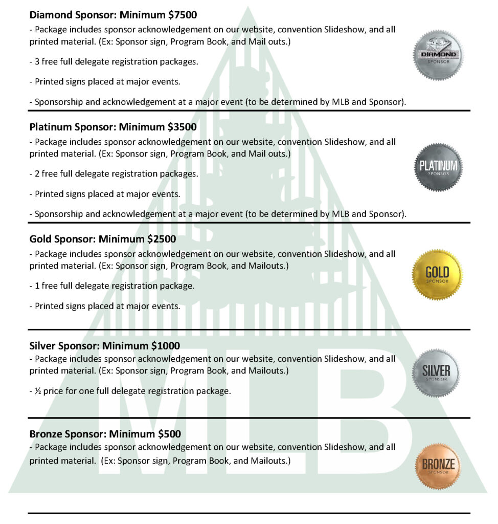 Sponsorship – MLB AGM